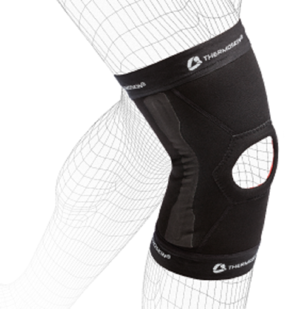 Thermoskin EXO Knee Stabilizer, Black – HPMS, Inc. The Therapy Connection